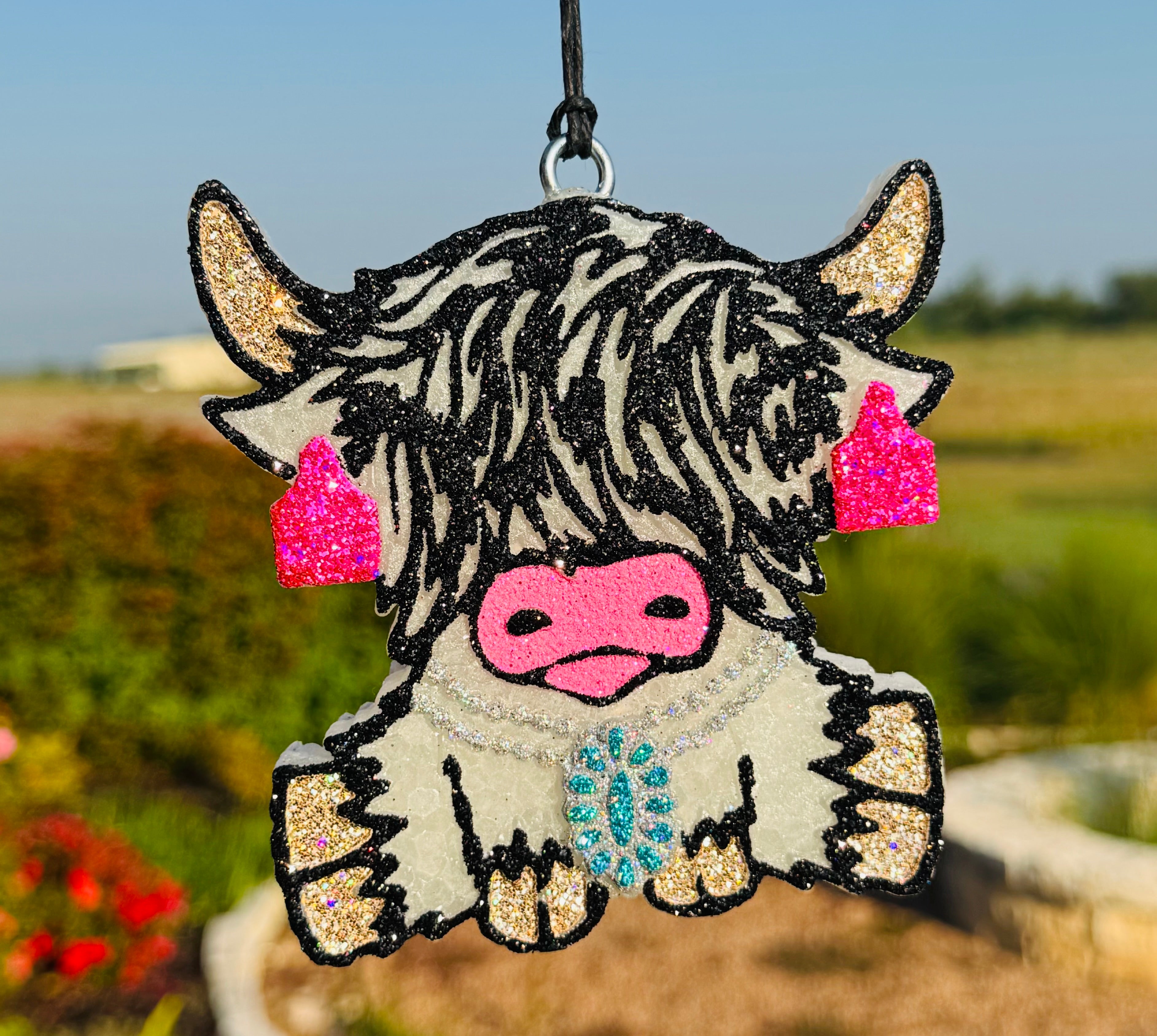 Highland Cow with Ear Tags and Squash Blossom – Scent Story Freshies