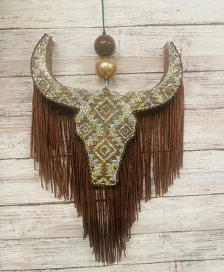 Aztec Bull Skull with Aztec Design (medium size) – Scent Story Freshies