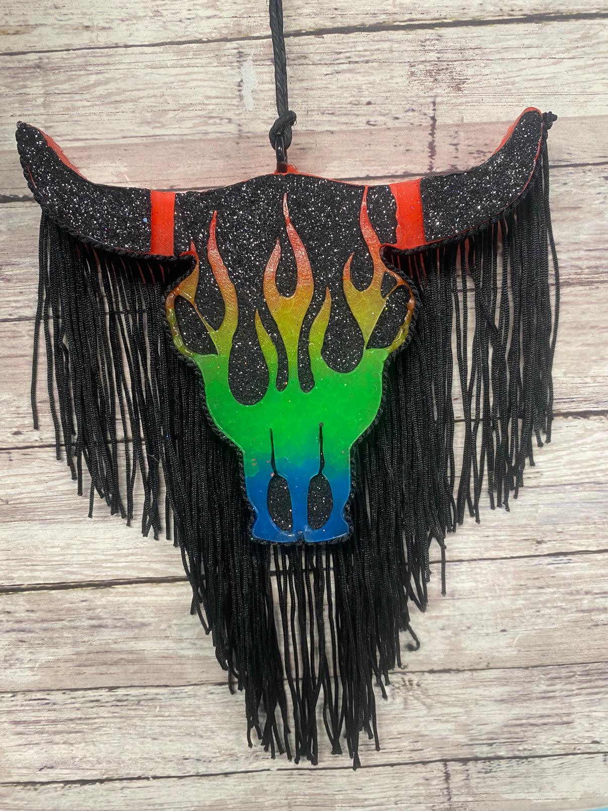 Aztec Bull (large) with Flames – Scent Story Freshies